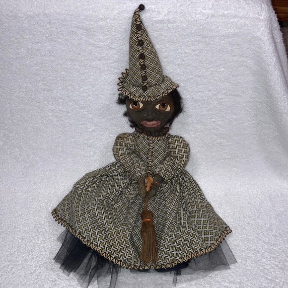 Source Unknown | Holiday | Primitive African American Halloween Witch ...